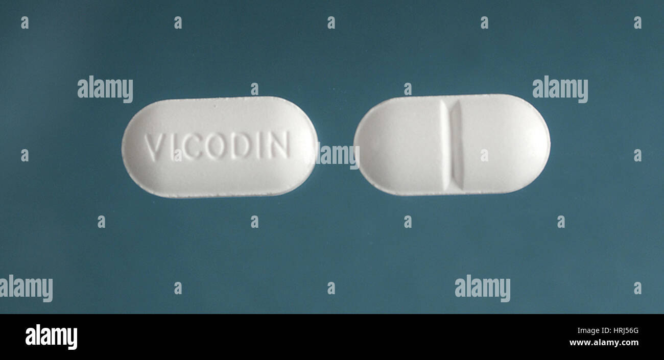 Vicodin, Prescription Medicine for Pain Relief Stock Photo - Alamy