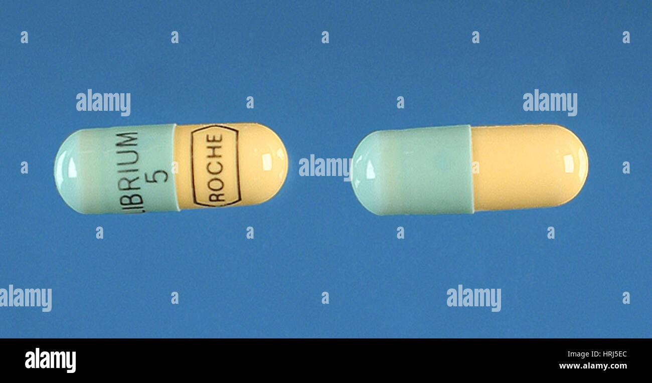 Librium, Prescription for Anxiety and Alcohol Withdrawal Stock Photo ...