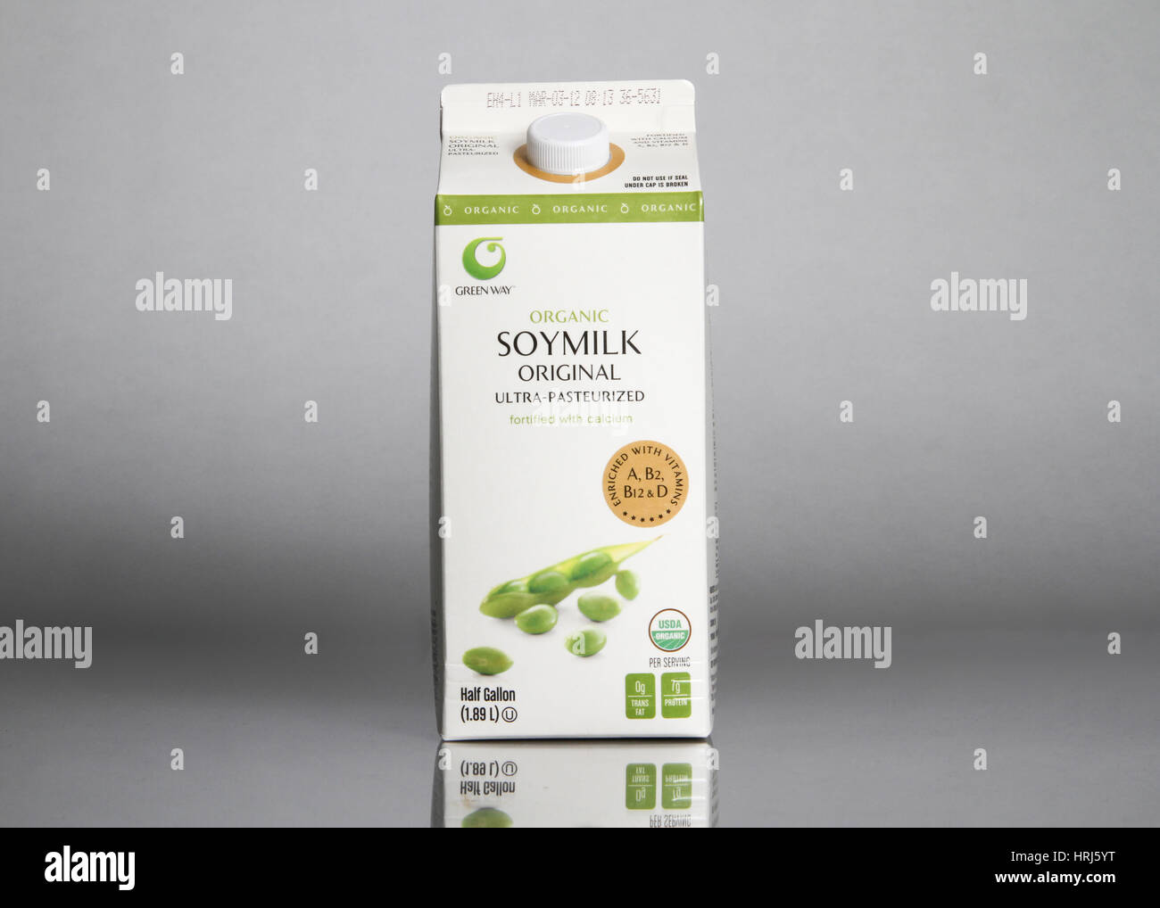 Organic Soy Milk Stock Photo - Alamy