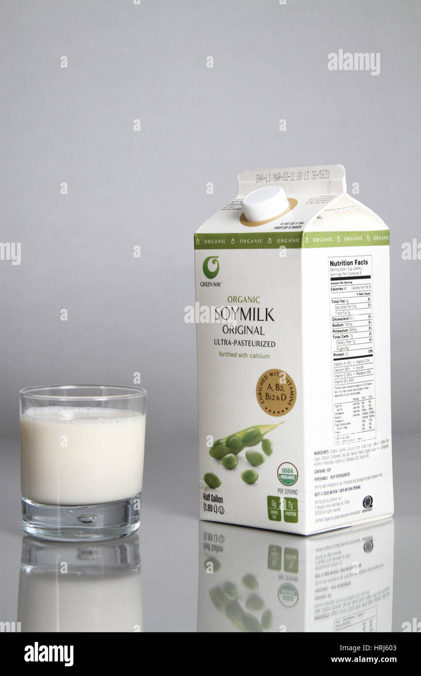 Soya milk healthy carton hi-res stock photography and images - Alamy