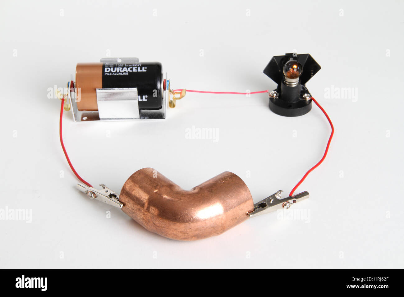 Battery light bulb circuit hi-res stock photography and images - Alamy