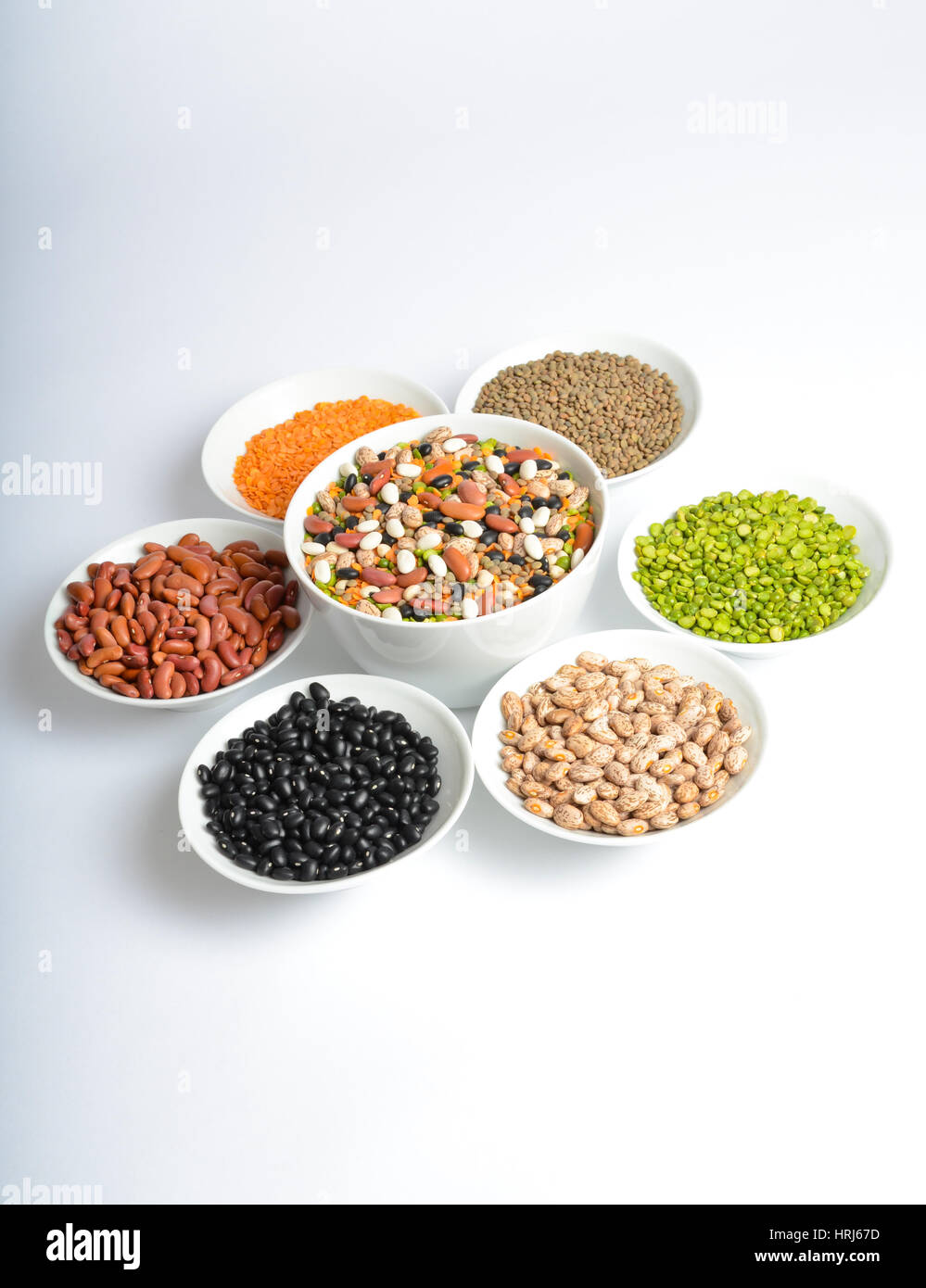 Assortment of Beans and Lentils Stock Photo - Alamy