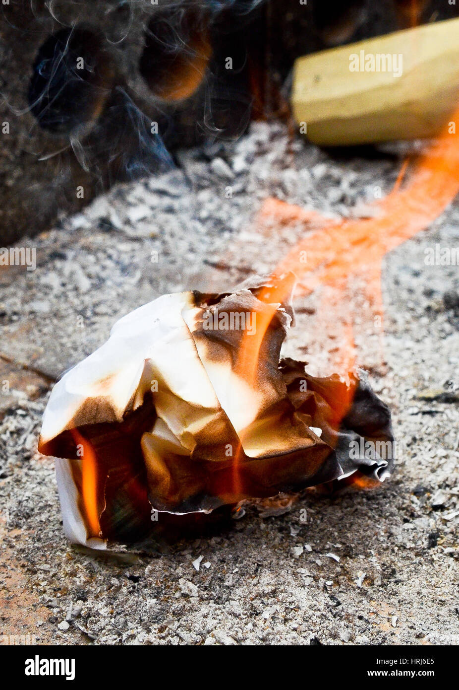 Paper Burning Sequence, 3 of 6 Stock Photo - Alamy