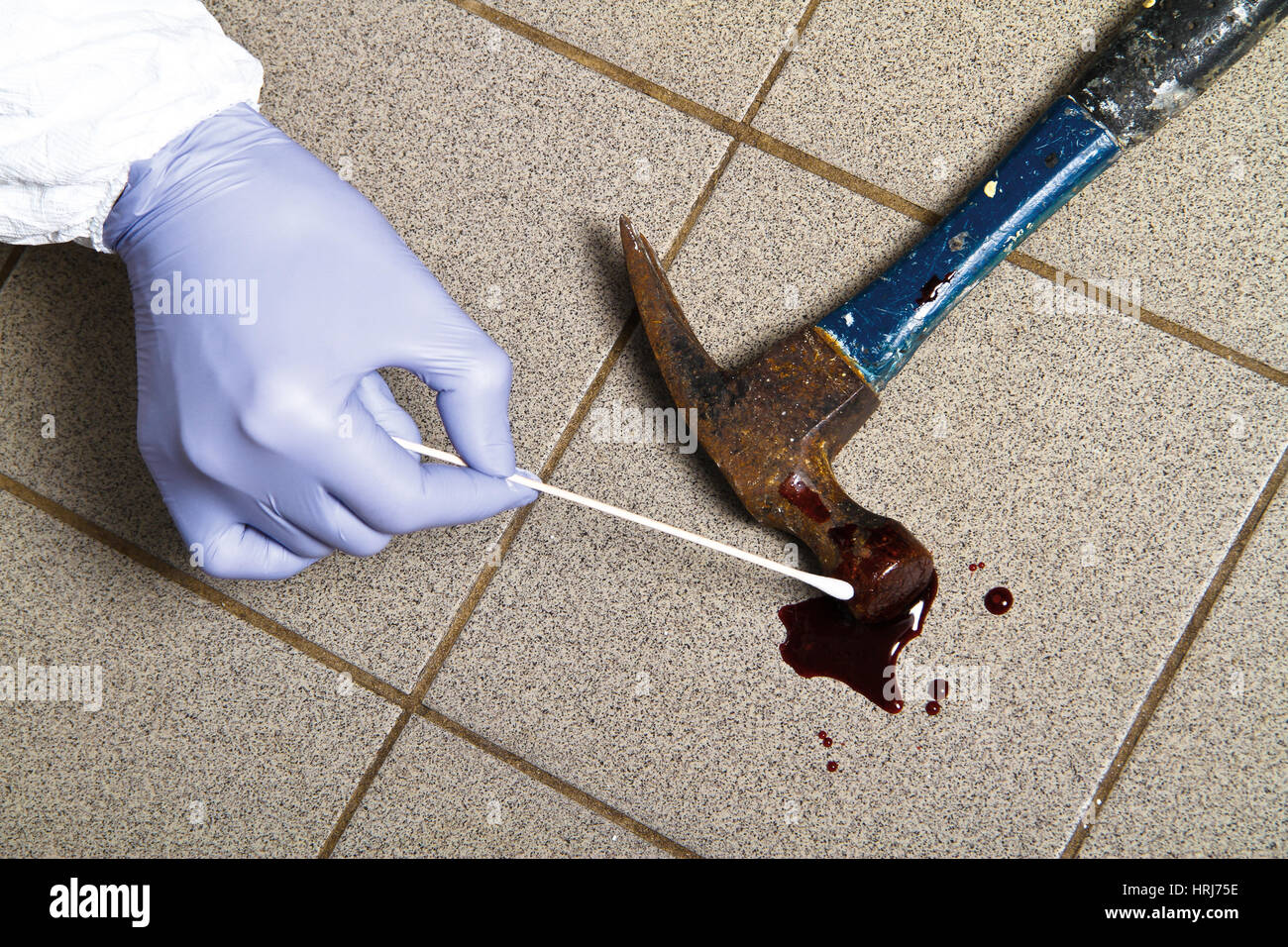 Forensics murder weapon dna hi-res stock photography and images - Alamy