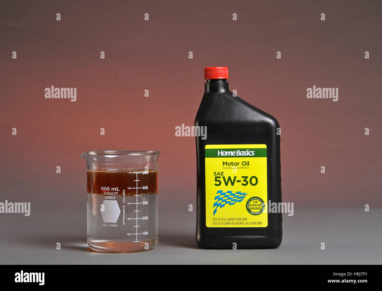 Motor Oil Dissolution Test Stock Photo - Alamy