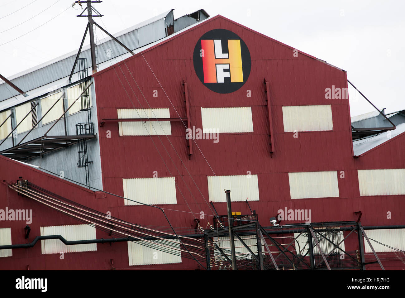 A logo sign outside of a facility occupied by the Lehigh Heavy Forge ...
