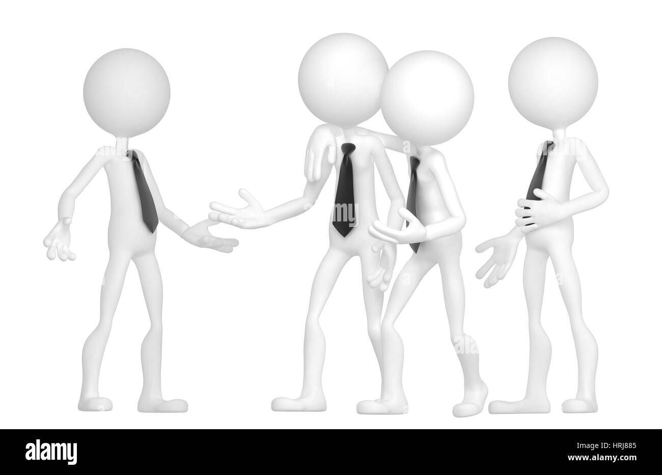 Business teamwork discussing on Black and White Stock Photos & Images ...