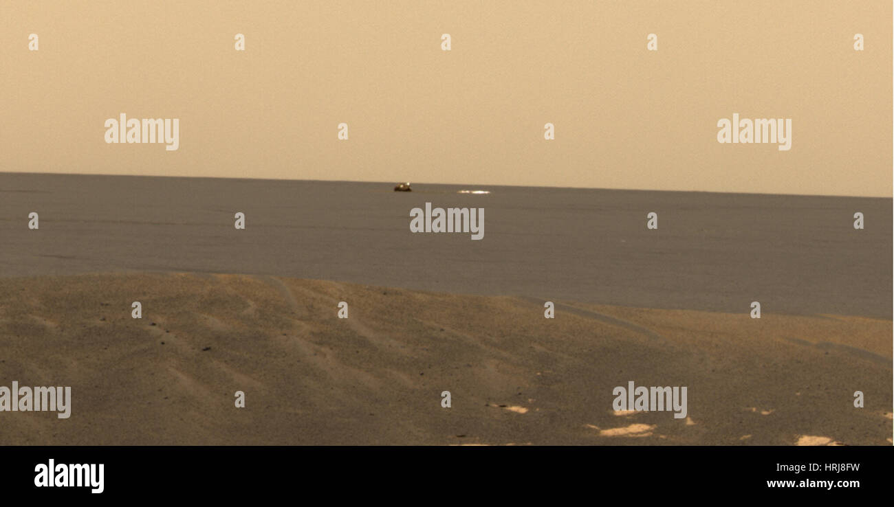 Mars Exploration Rover Opportunity, Backshell and Parachute Stock Photo ...