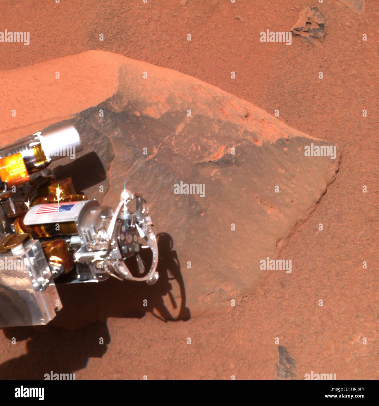 Mars Exploration Rover Spirit Mission, Rock Target, Adirondack Stock ...