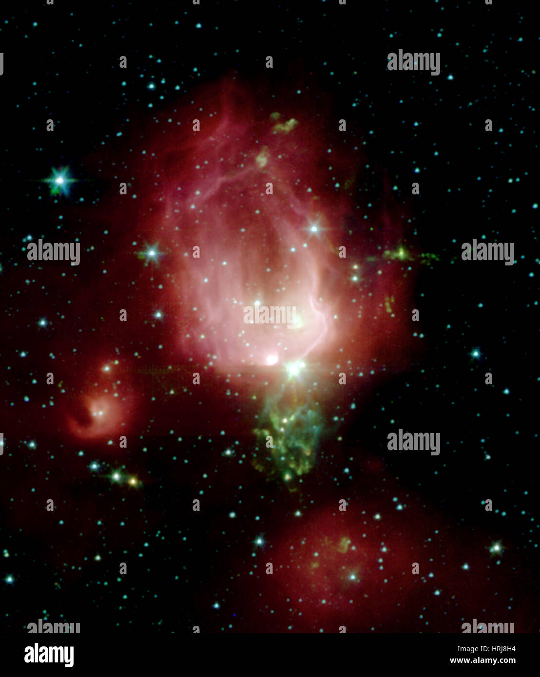 NGC 7129, Reflection Nebula Stock Photo - Alamy