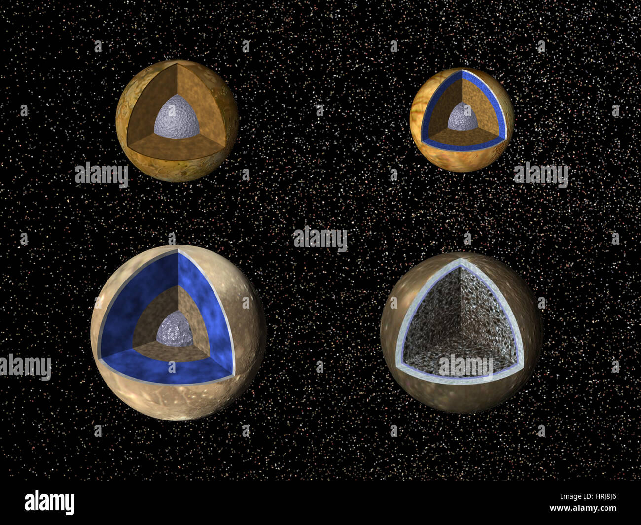 Galilean Satellites, Jupiter's Moons Stock Photo - Alamy