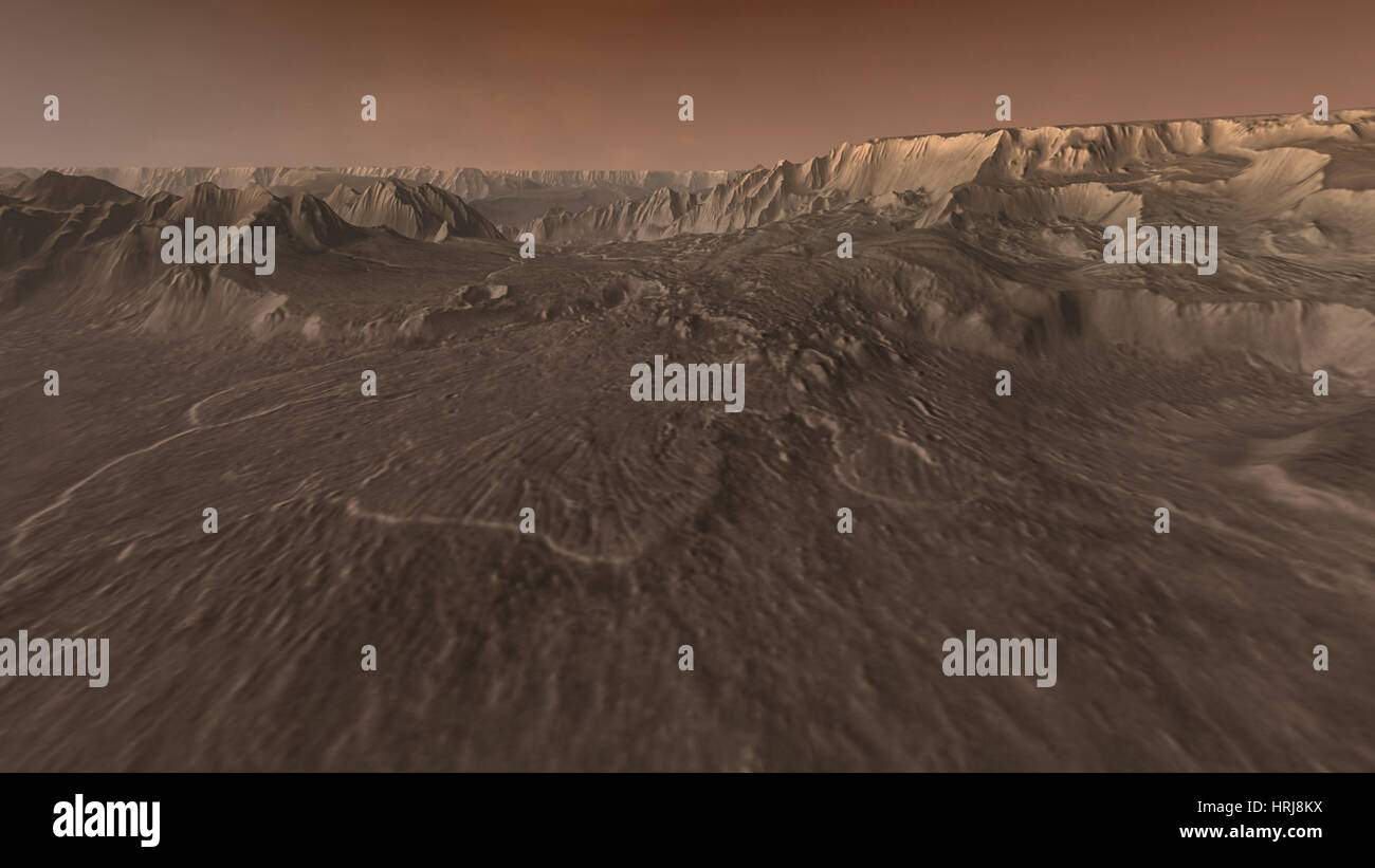 Valles Marineris, Grand Canyon of Mars Stock Photo - Alamy