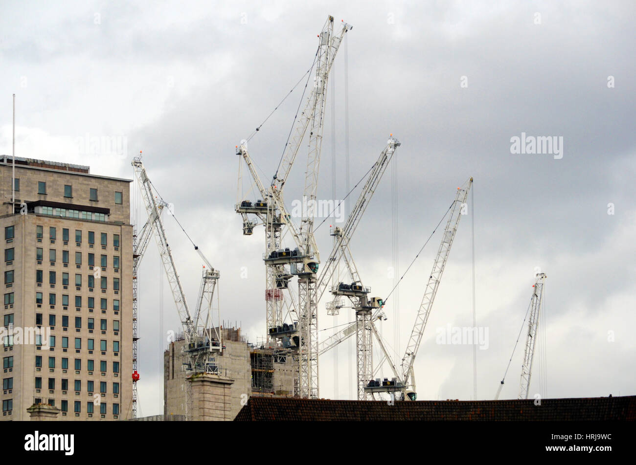 London sky line with the shell building hi-res stock photography and ...