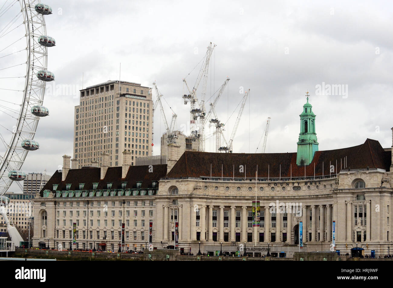 London sky line with the shell building hi-res stock photography and ...