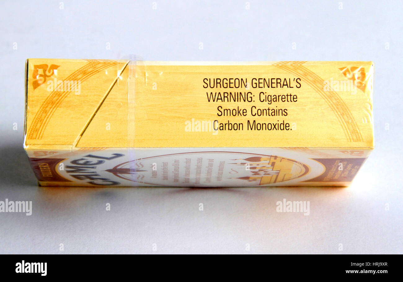 Surgeon general's warning hi-res stock photography and images - Alamy