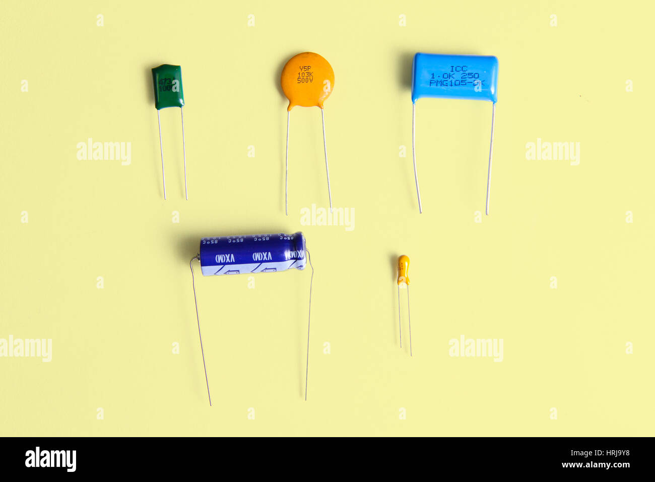 Polyester film capacitors hi-res stock photography and images - Alamy