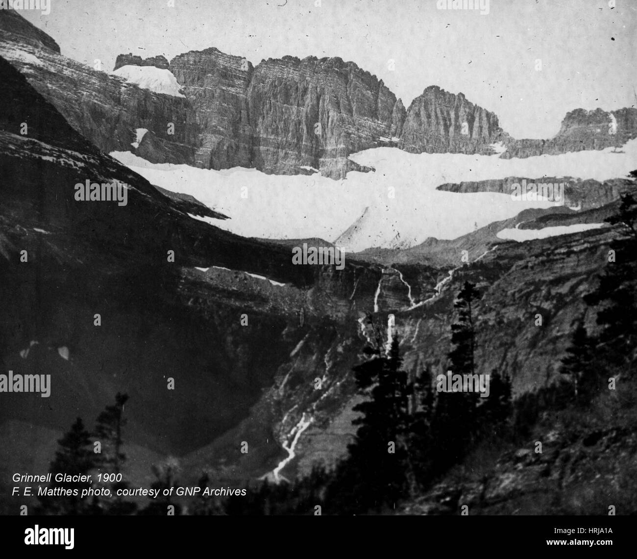 Grinnell glacier 1900 hi-res stock photography and images - Alamy