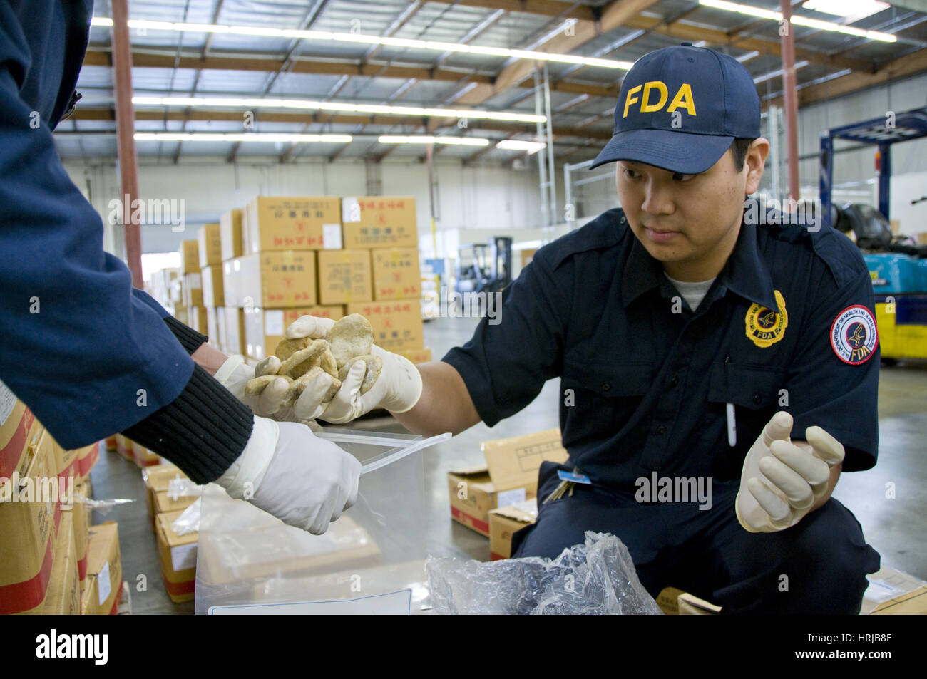 FDA Field Inspectors, Imported Seafood Stock Photo - Alamy