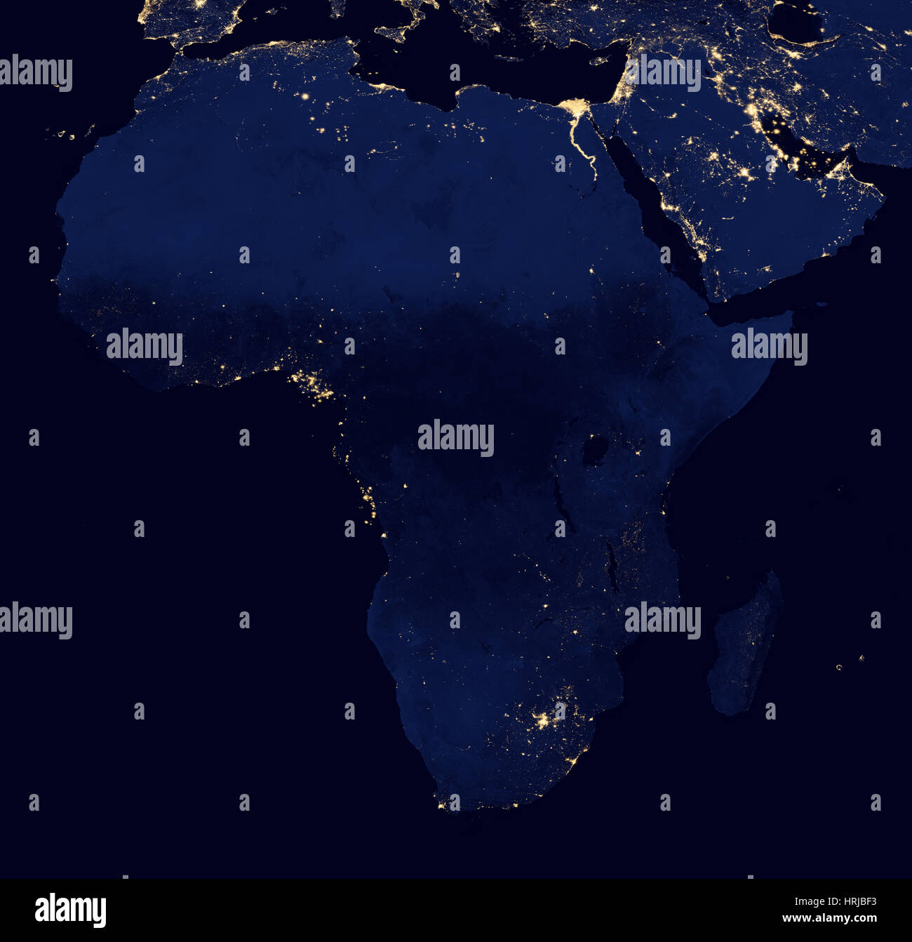 Satellite view africa map hi-res stock photography and images - Alamy