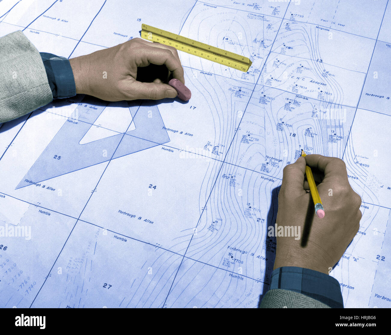 Plotting map hi-res stock photography and images - Alamy