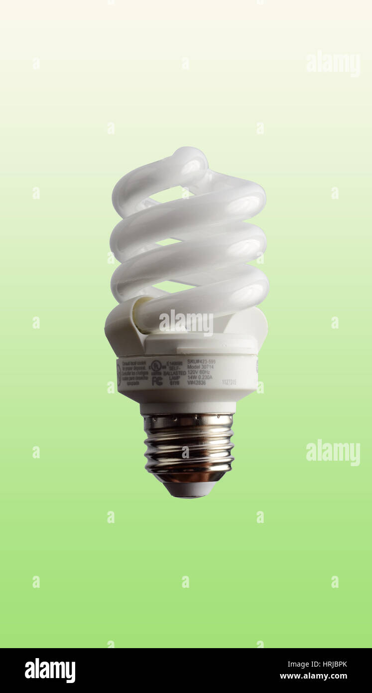 Compact Fluorescent Light Stock Photo - Alamy