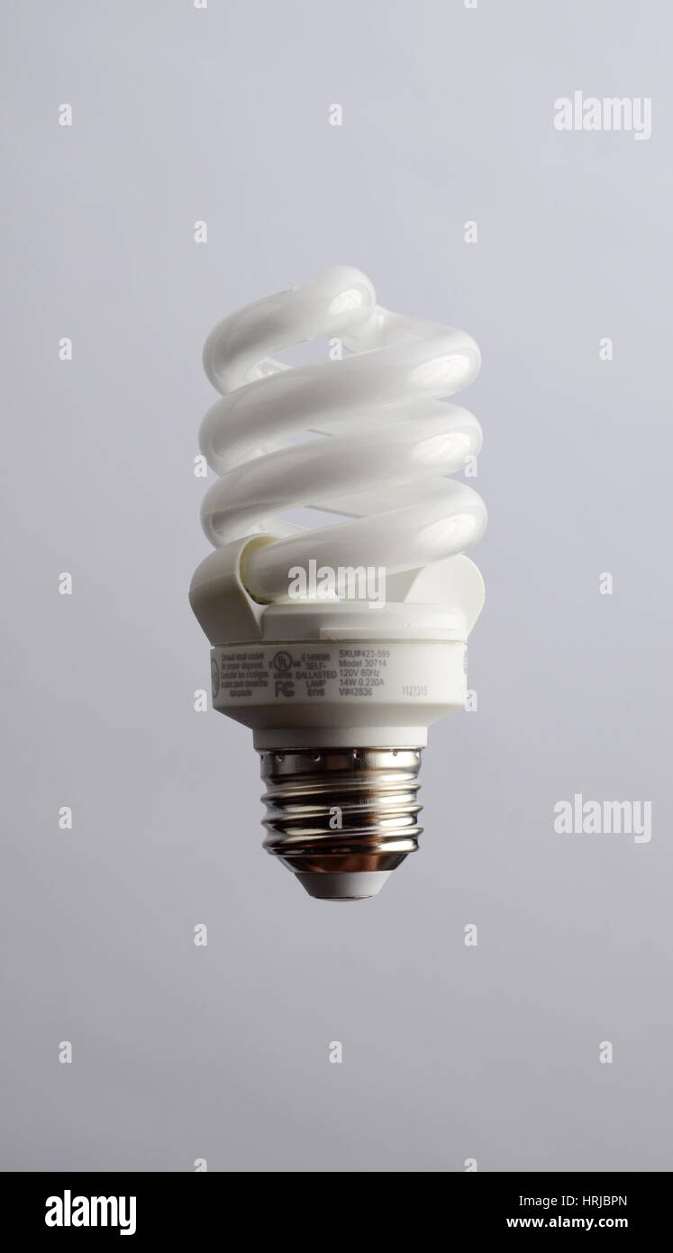 Compact Fluorescent Light Stock Photo - Alamy
