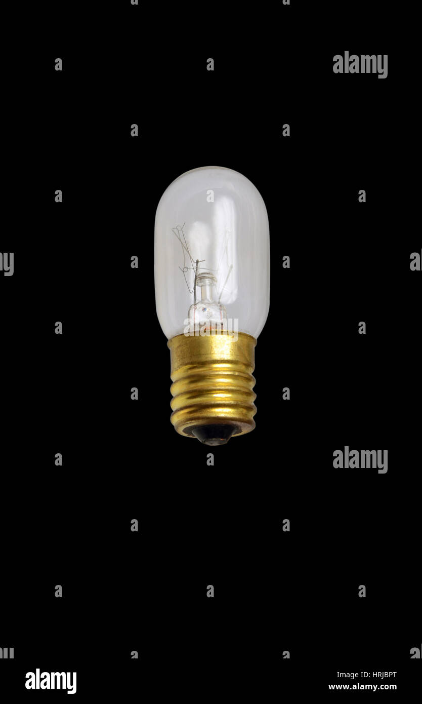 Small Incandescent Light Bulb Stock Photo - Alamy