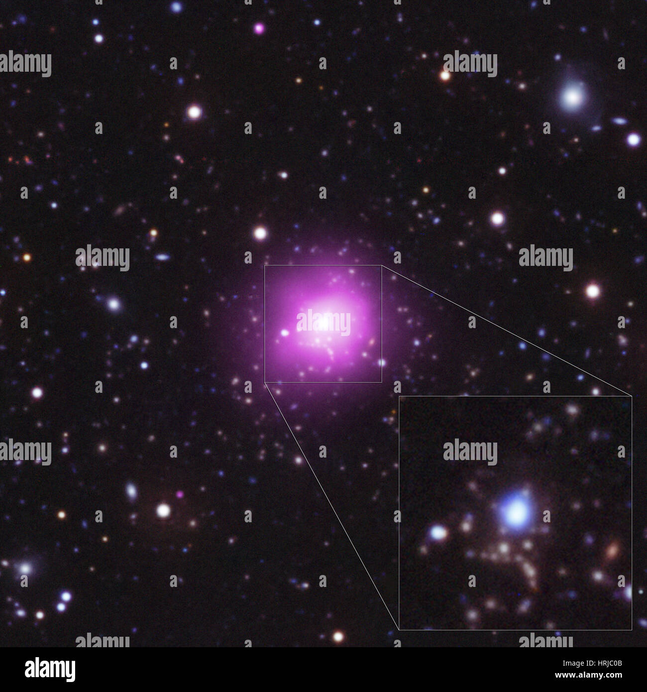 Phoenix Galaxy Cluster, Composite Stock Photo - Alamy