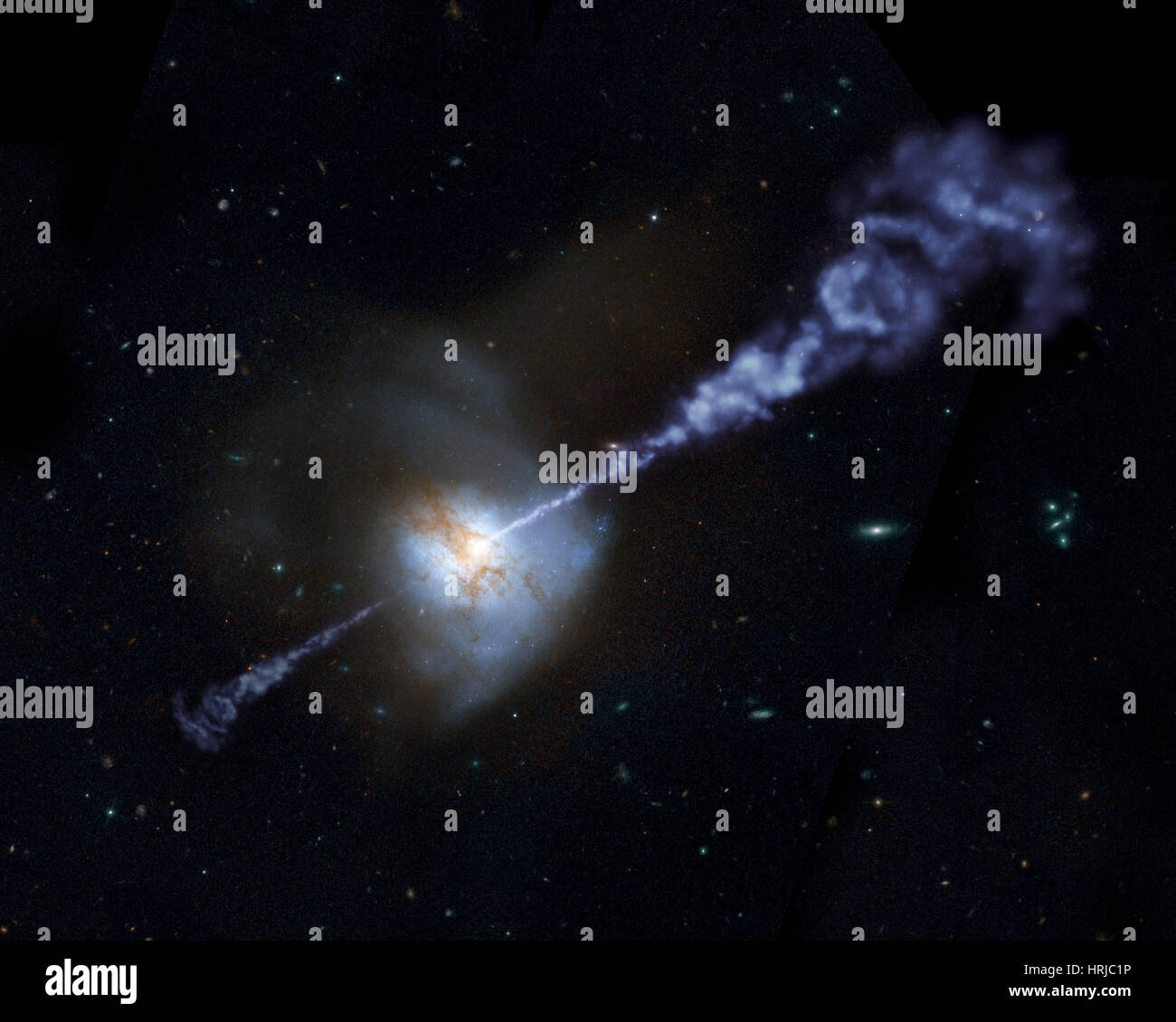 Arp 220, Active Black Hole Squashes Star Formation Stock Photo - Alamy