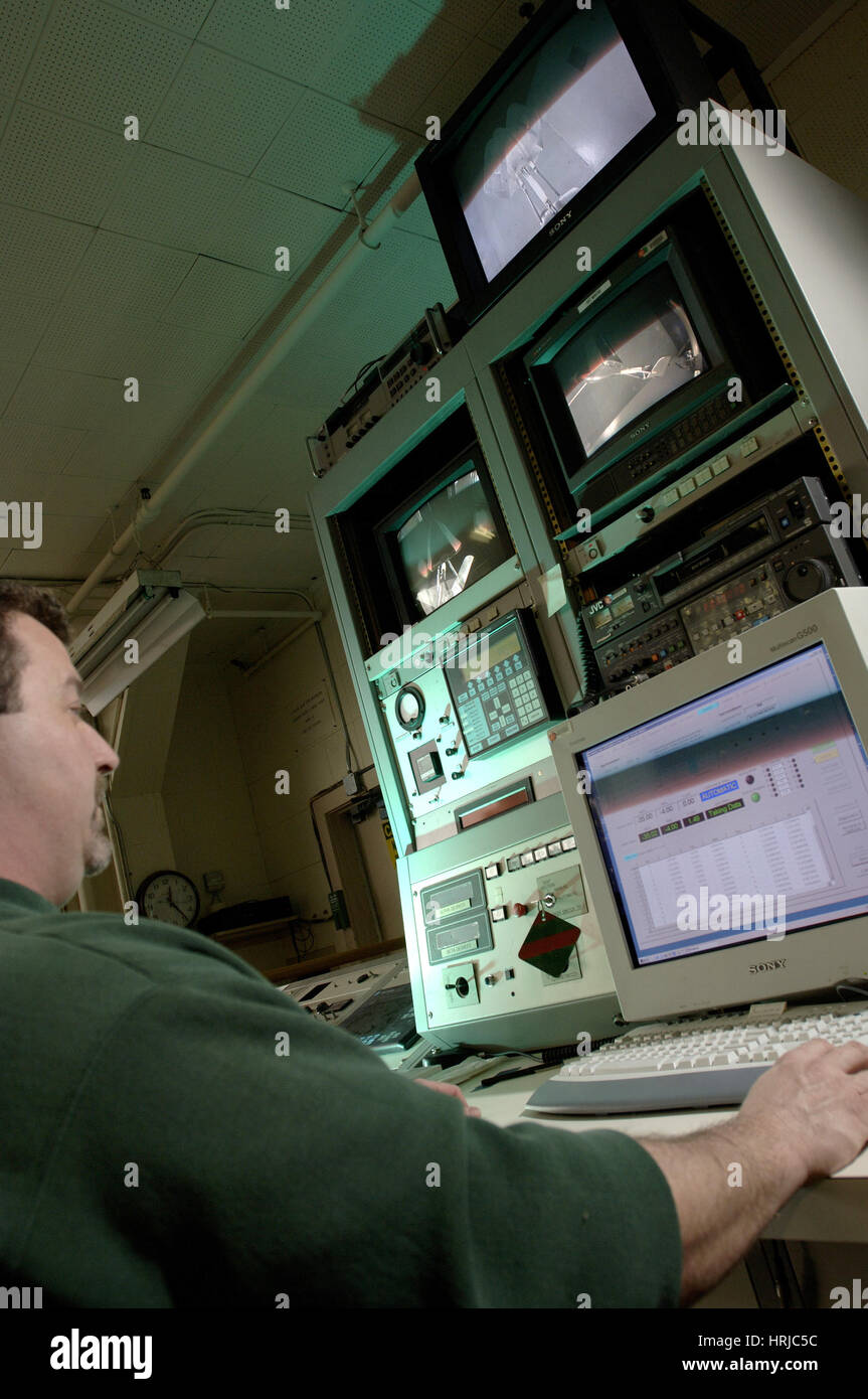 Wind Tunnel Control Room Stock Photo - Alamy