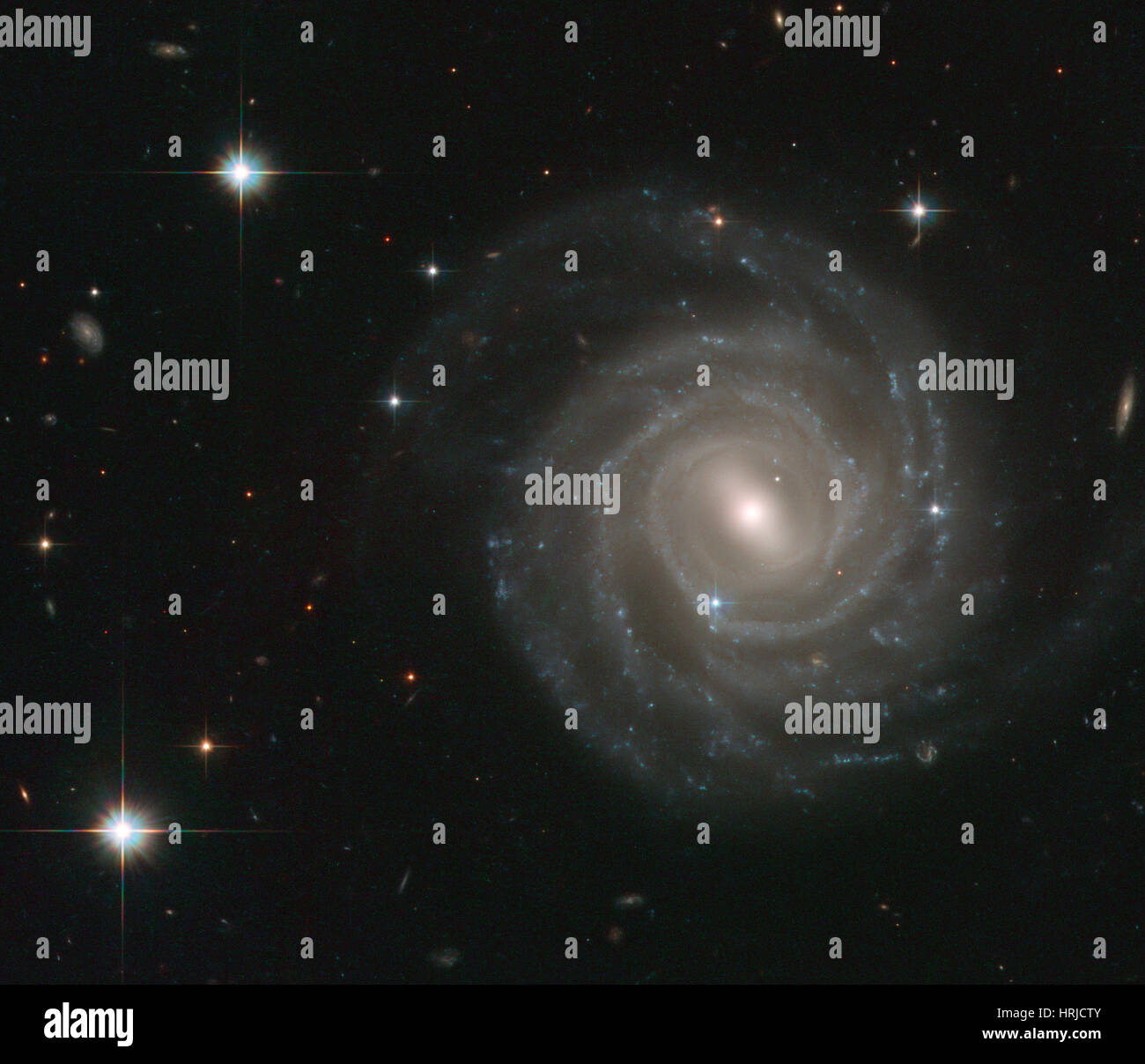 Barred Spiral Galaxy, UGC 12158 Stock Photo - Alamy