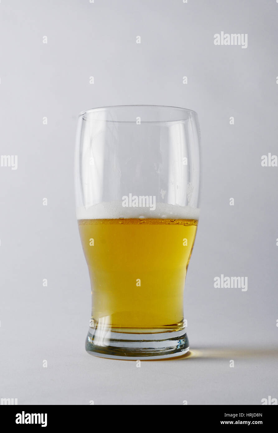 Lager Beer Glass Stock Photo - Alamy