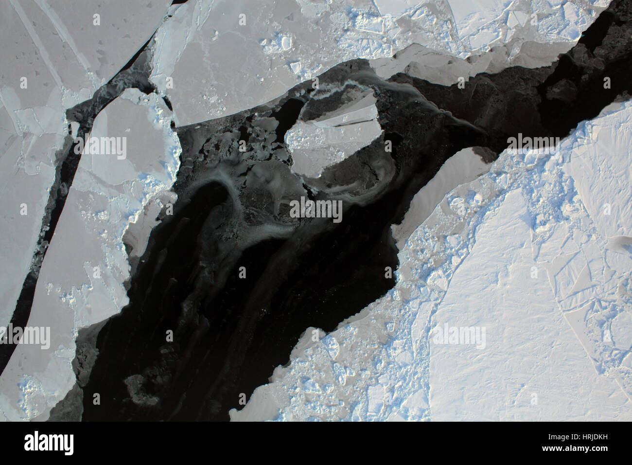 Arctic Sea Ice Leads, DMS Image, 2012 Stock Photo - Alamy