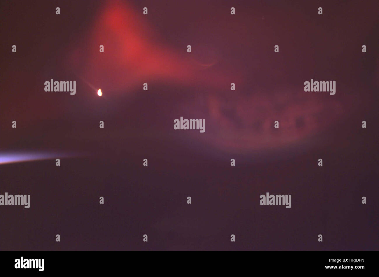 Red Aurora Seen from Space Station, 2001 Stock Photo - Alamy