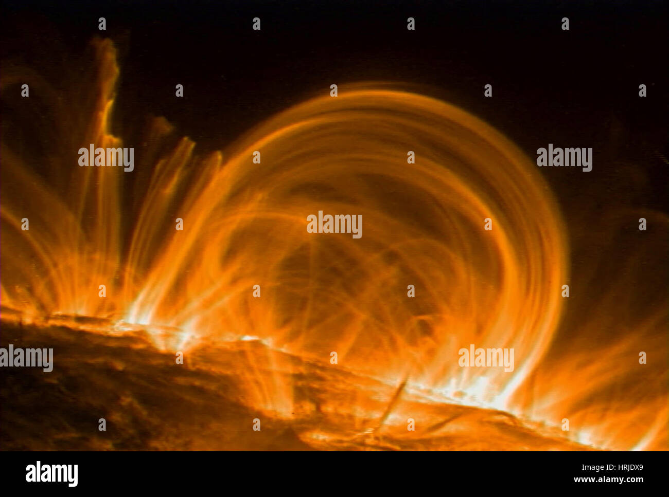 Coronal Loops, TRACE Image Stock Photo - Alamy