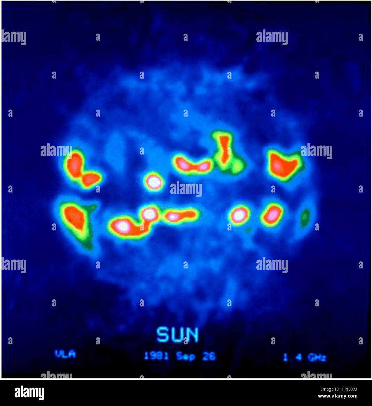 Sun, False-Color Radio Stock Photo - Alamy