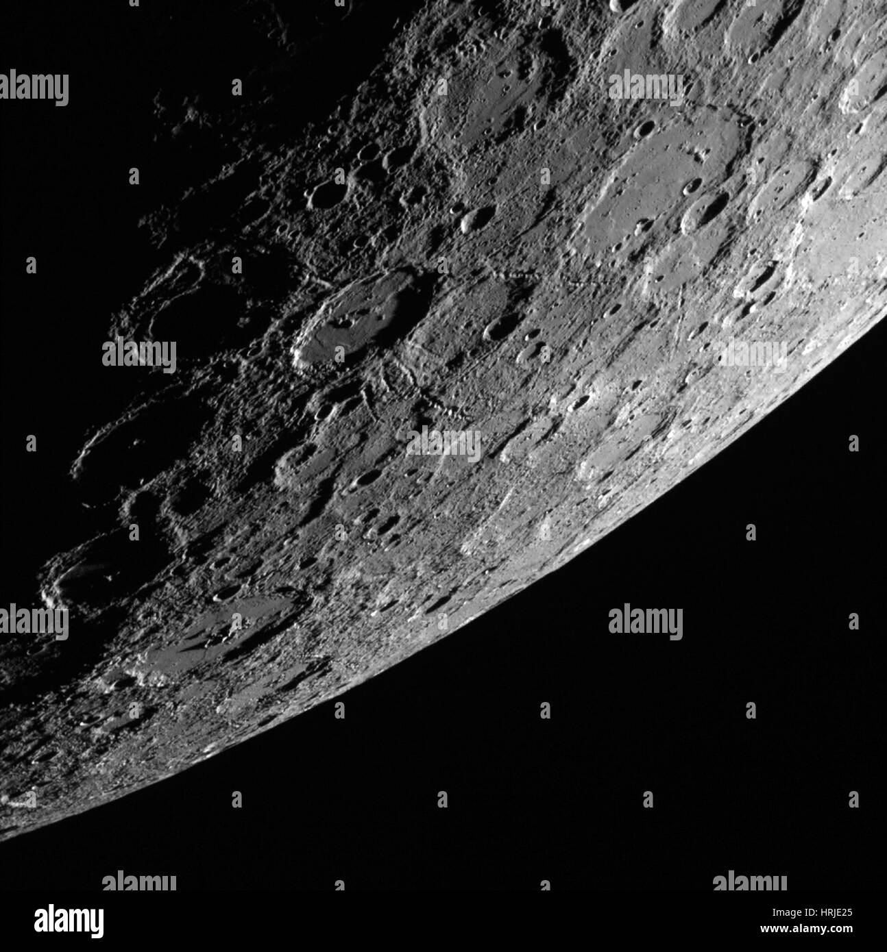 Sunlit Side Of Mercury Stock Photo - Alamy