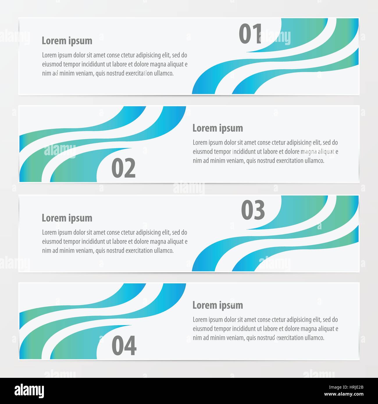 design 4 item on banner template blue color Stock Vector Image & Art ...