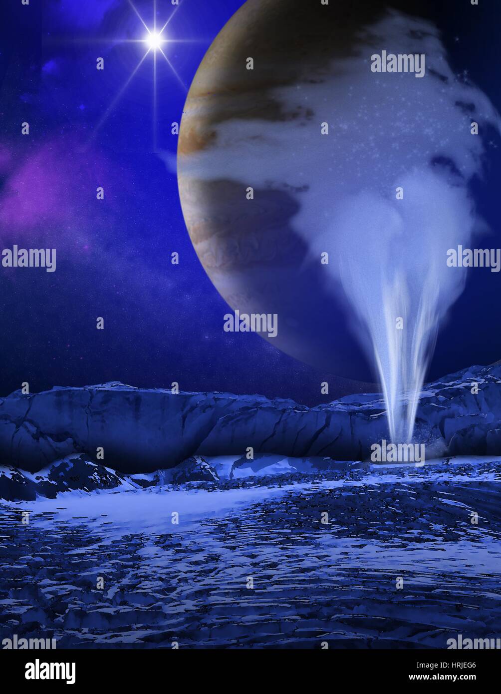 Europa water plume hi-res stock photography and images - Alamy