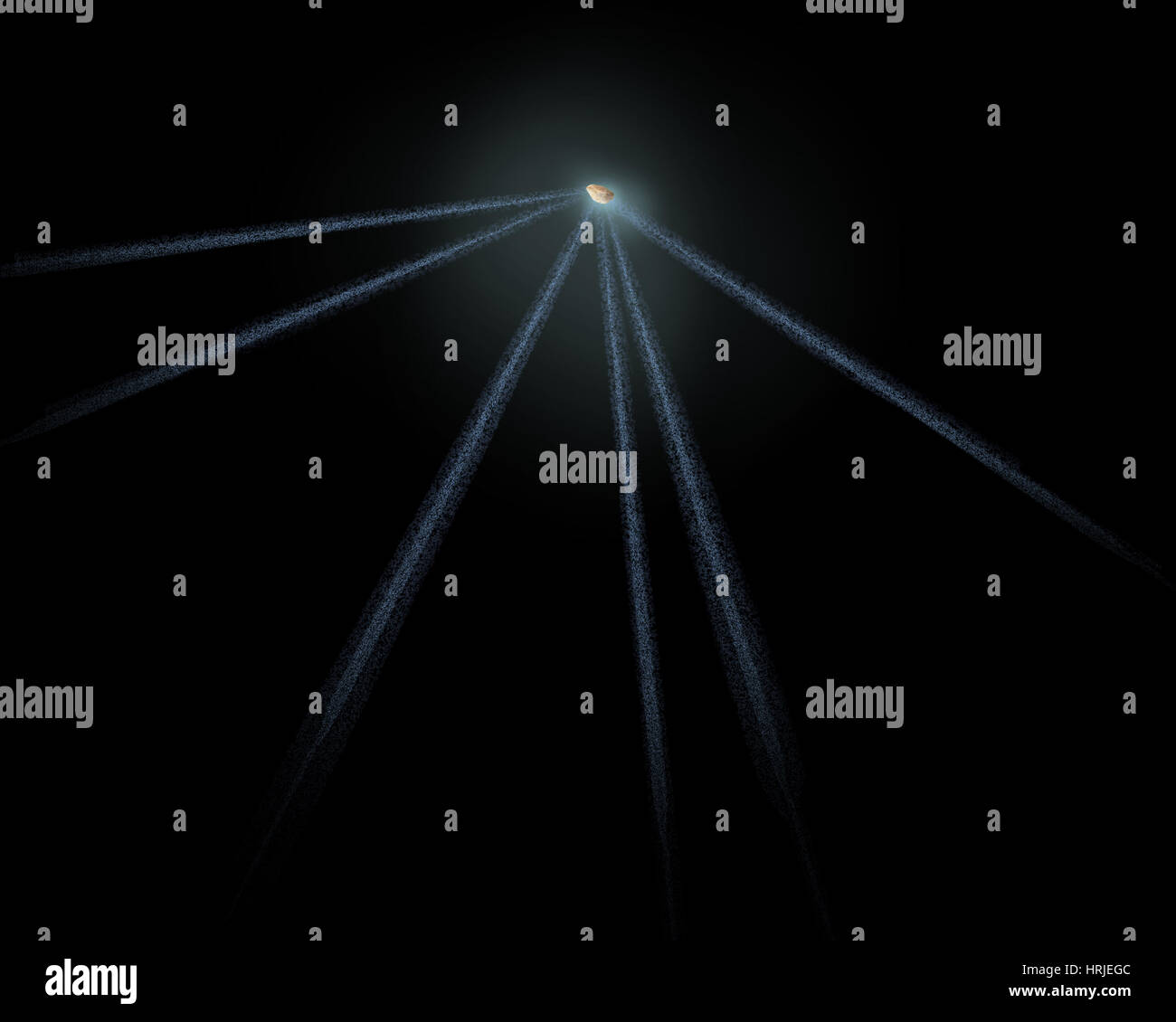 Asteroid Dust Tails Stock Photo - Alamy