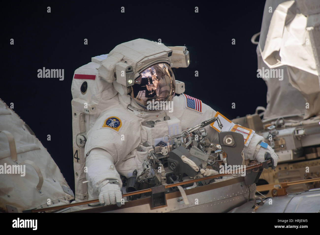 ISS Expedition 38 Spacewalk Stock Photo - Alamy