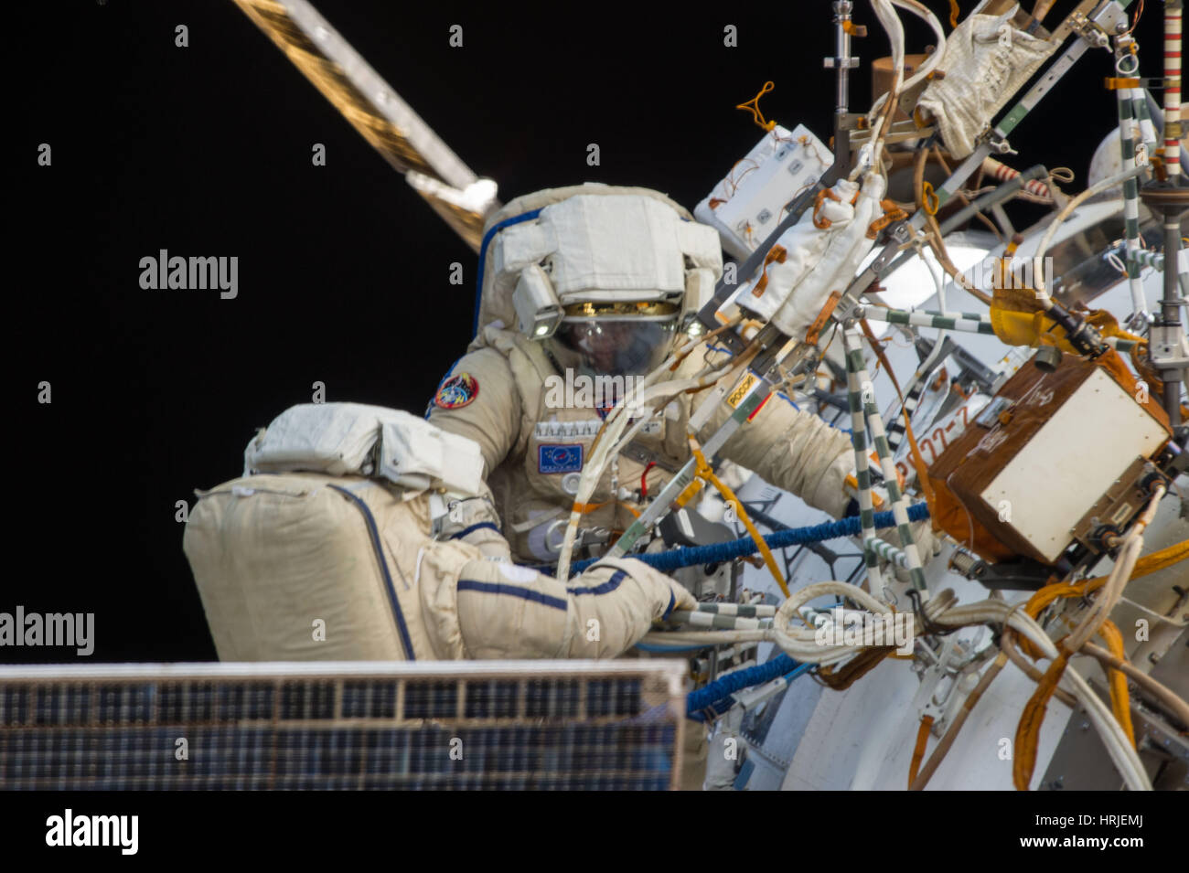 ISS Expedition 38 Spacewalk Stock Photo - Alamy