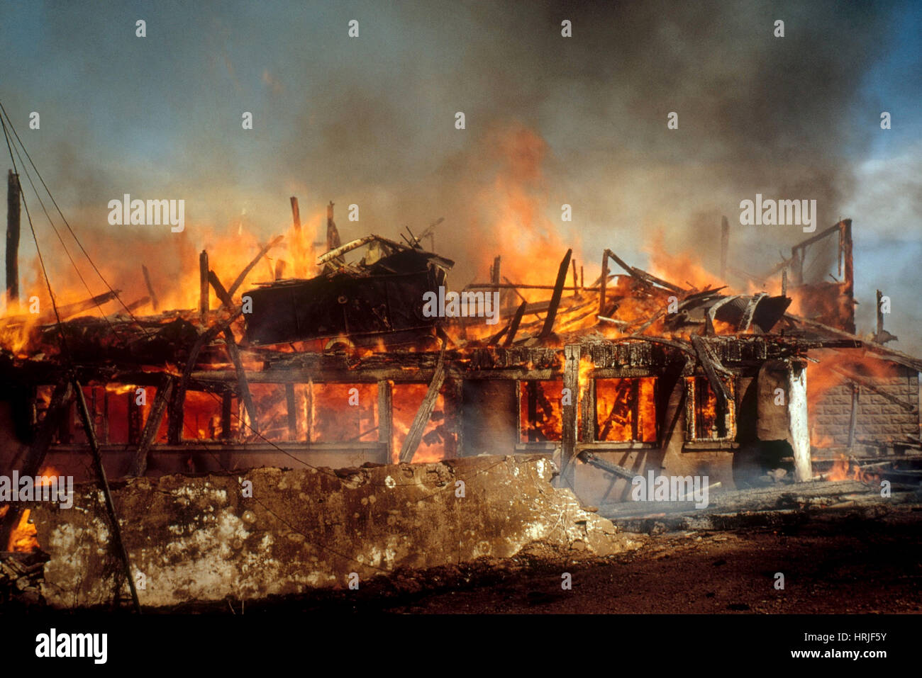 House on Fire Stock Photo - Alamy