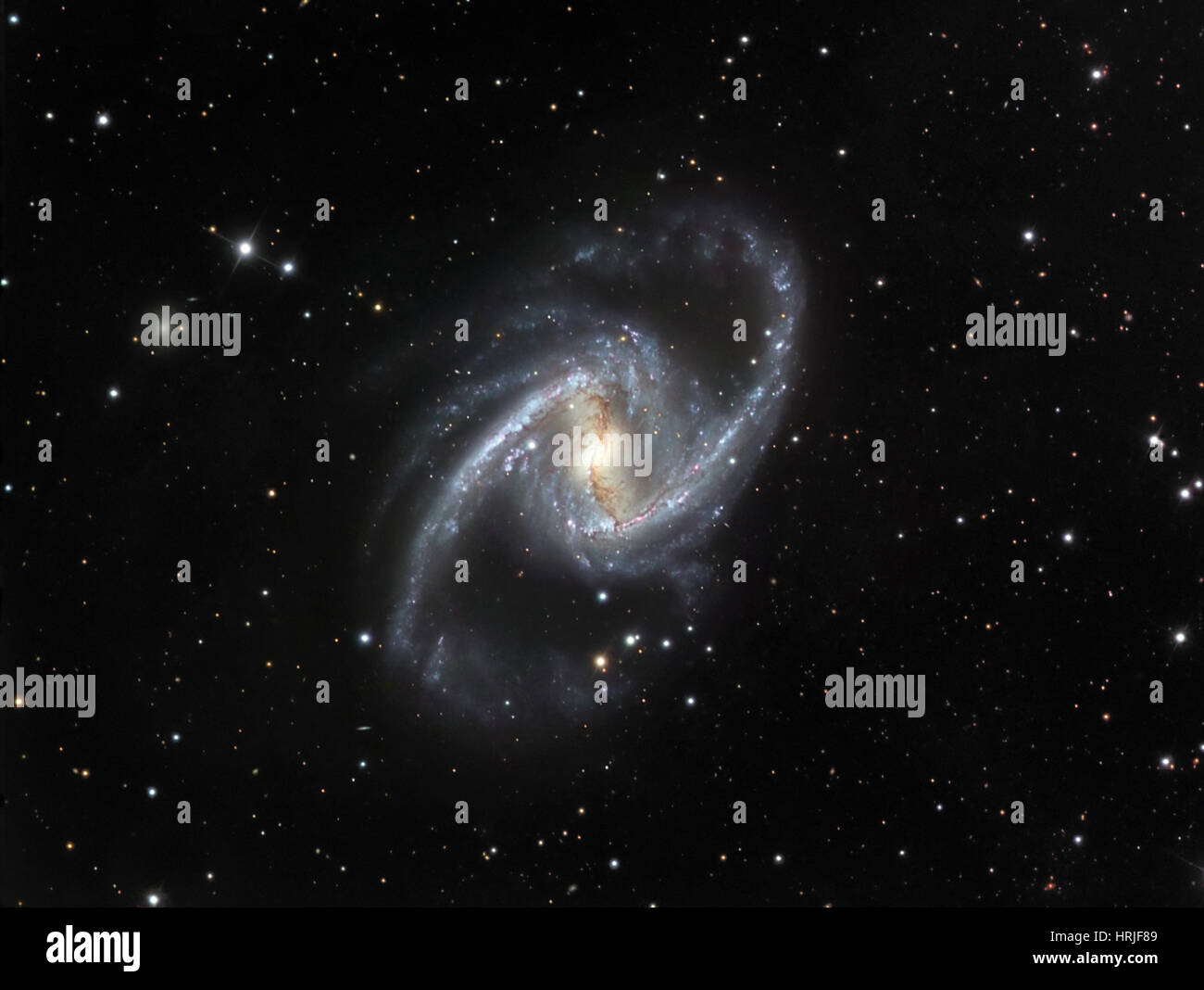 Great Barred Spiral Galaxy NGC 1365 Stock Photo - Alamy