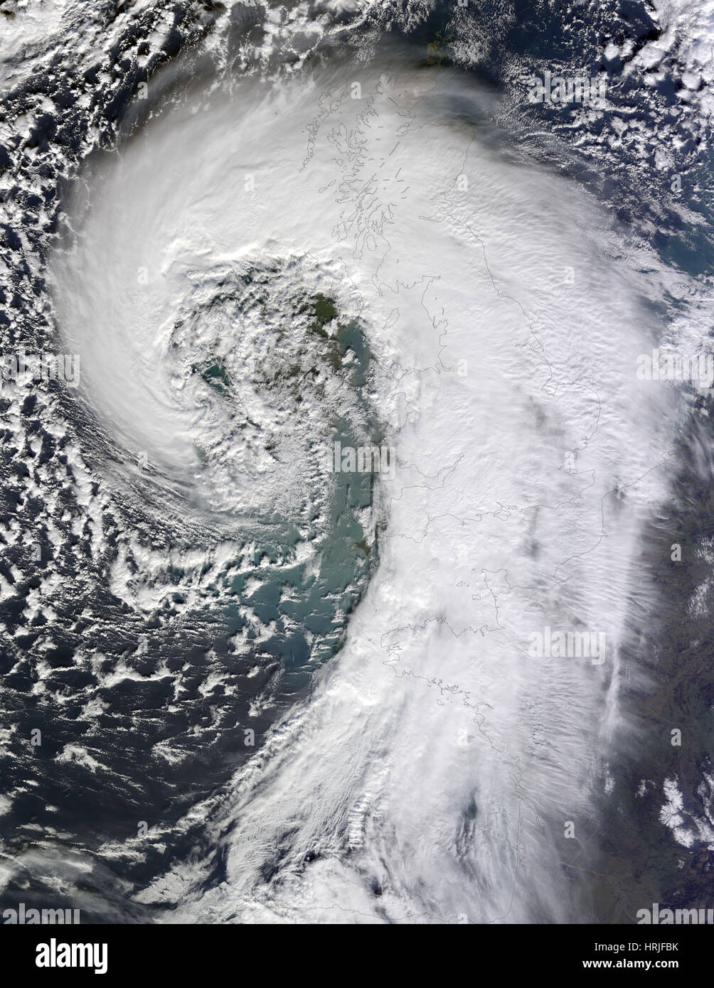 Extratropical Cyclone Over UK, 2014 Stock Photo - Alamy