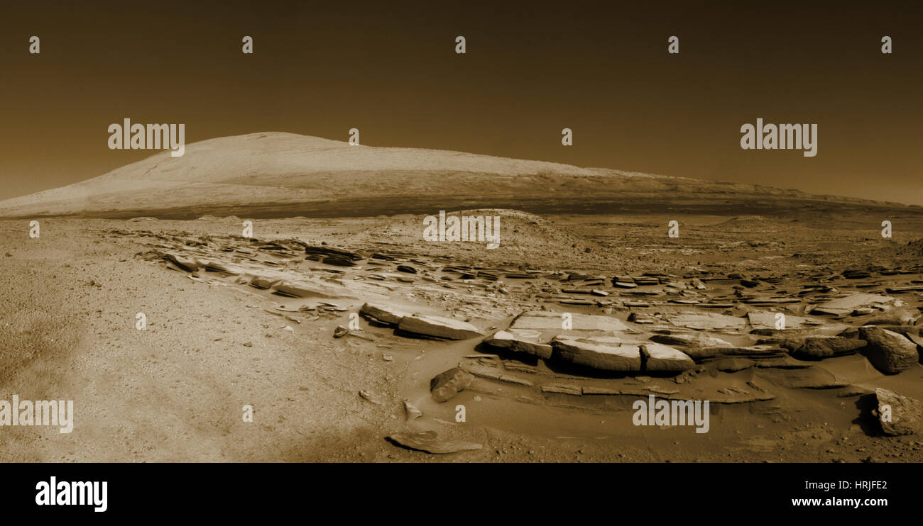Sandstone Outcrop On Mars Stock Photo - Alamy