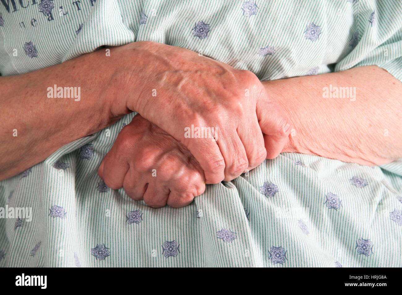 Older Patient's Hands Stock Photo - Alamy