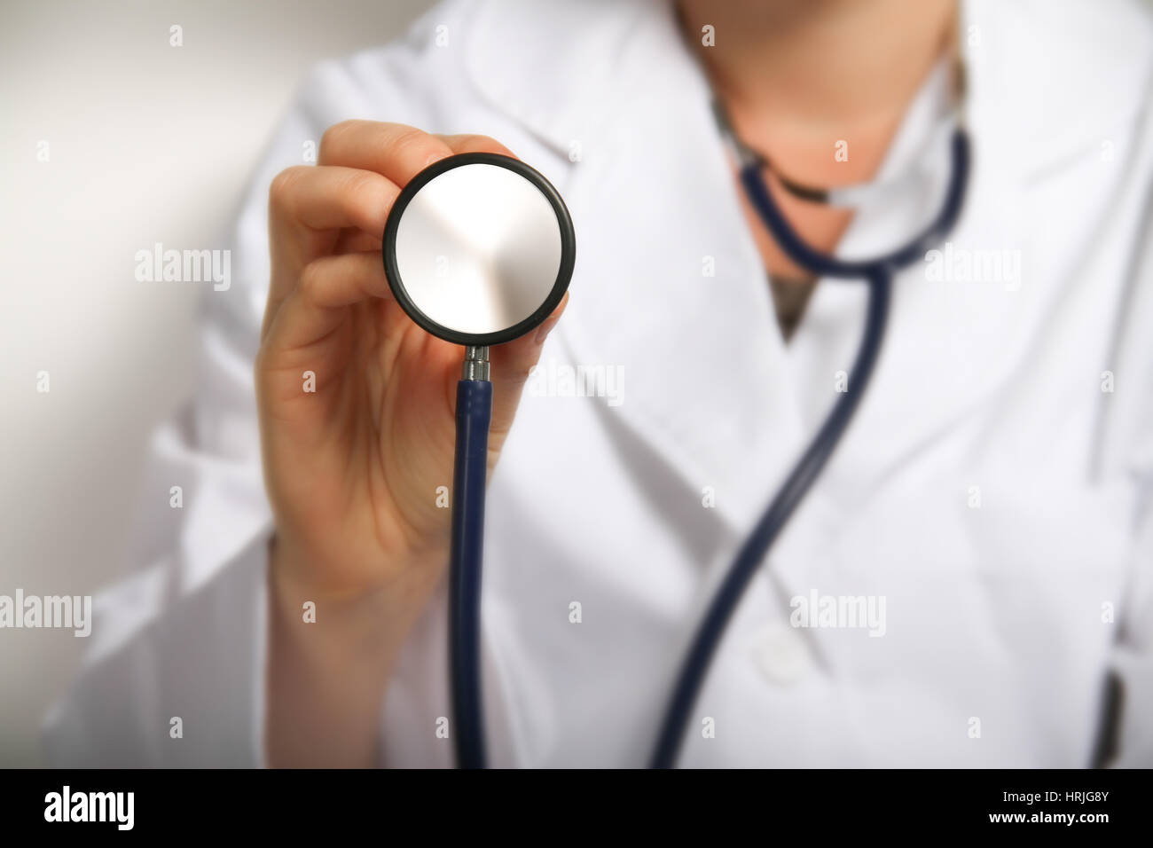 Doctor with Stethoscope Stock Photo - Alamy