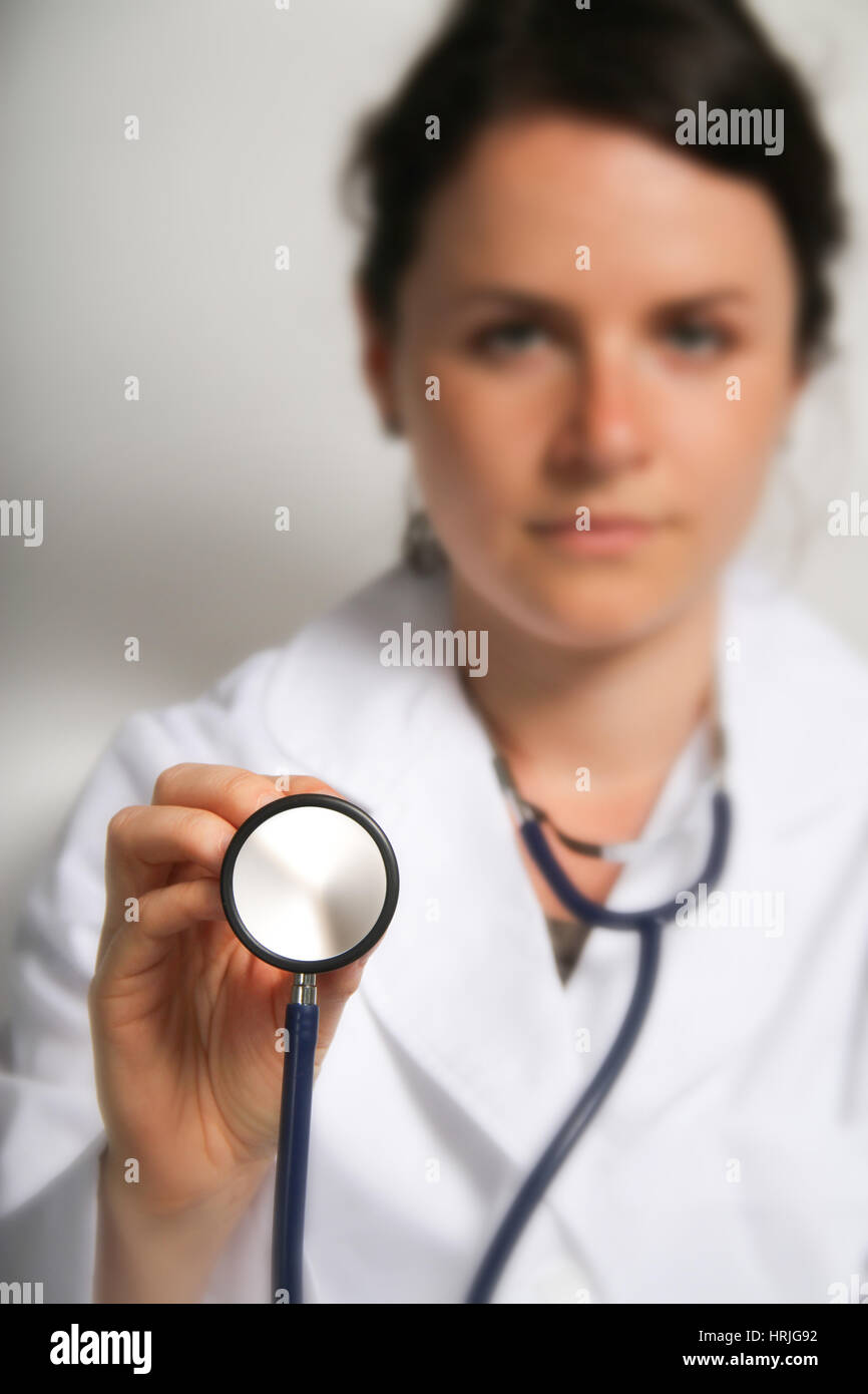 Doctor with Stethoscope Stock Photo - Alamy
