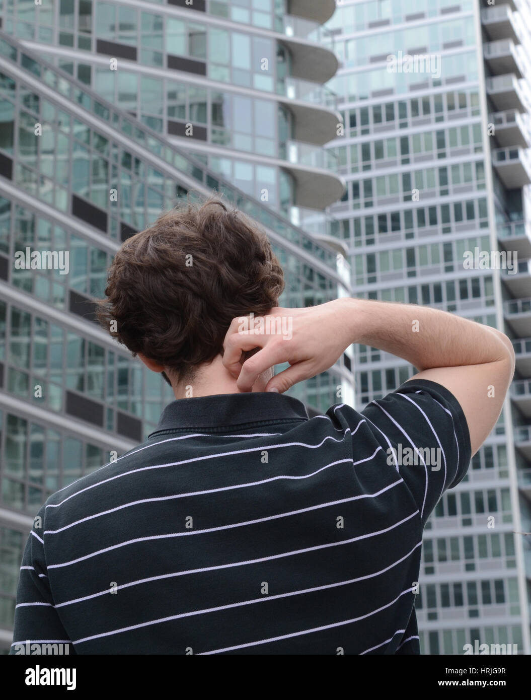 Man Scratching Neck Stock Photo - Alamy
